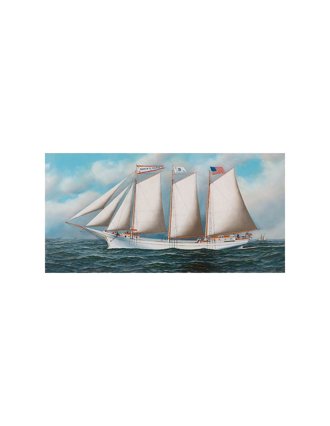 Three Masted Schooner 'Andrew C. Pierce'